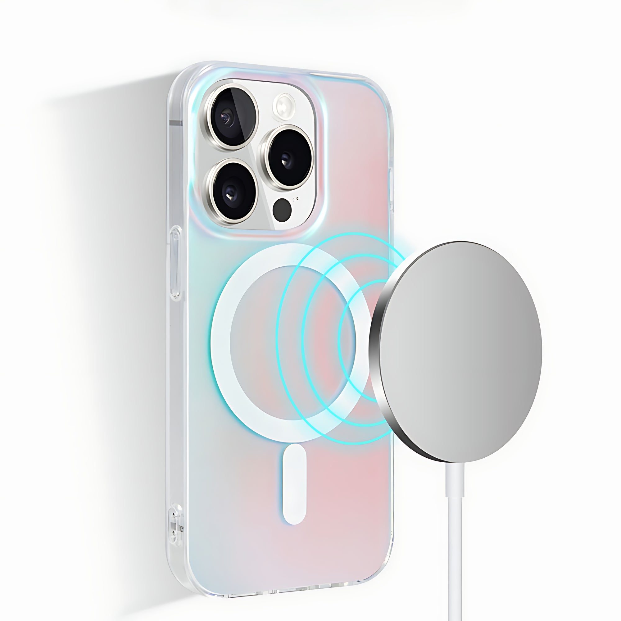 Laser Swirl | Chameleon Holographic MagSafe Case – Casenique